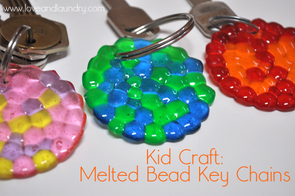 Melted Bead Keychains - Kid Craft Contributor - Sugar Bee Crafts
